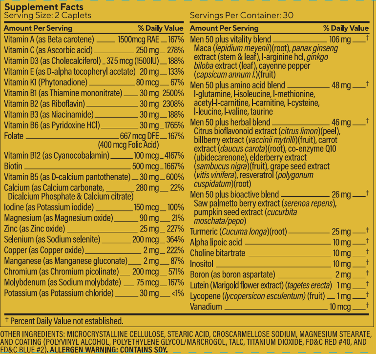 Multi Men 50 Plus | Dr.K Lab